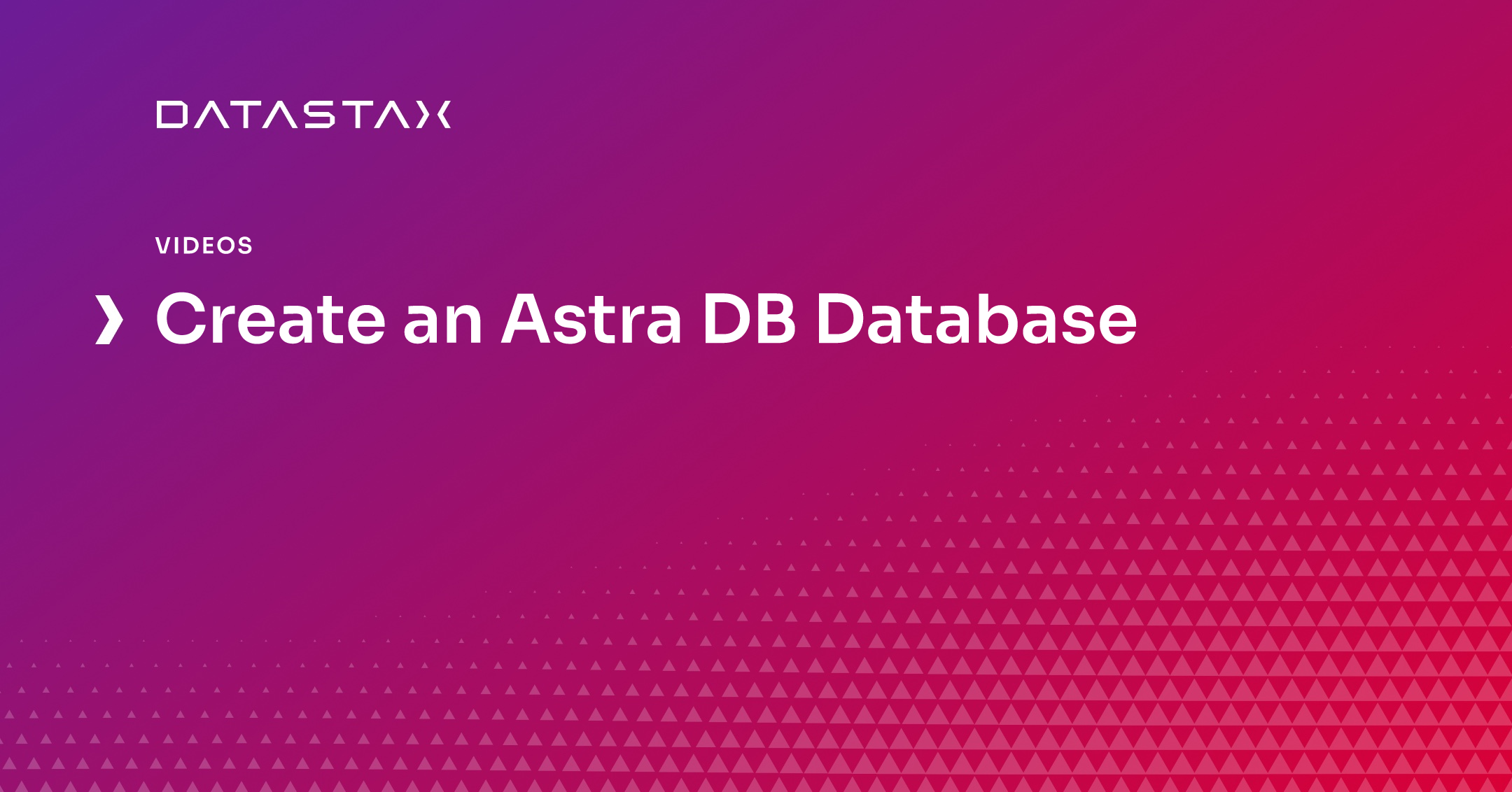 Create An Astra Db Database Datastax